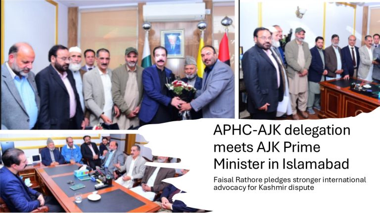 APHC-AJK delegation meets AJK Prime Minister in Islamabad - Kashmir ...