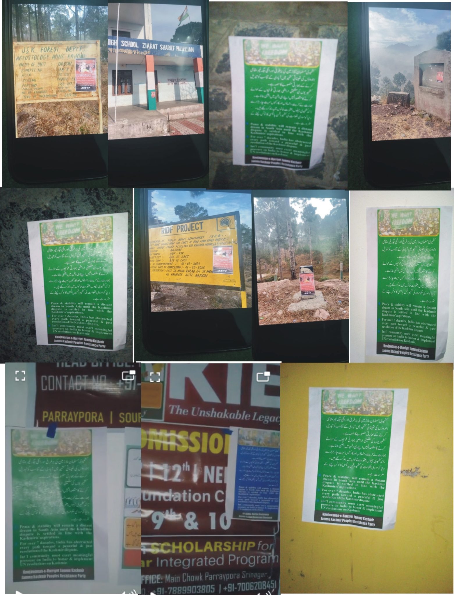 Posters in IIOJK link S.Asia peace to execution of UN resolution on ...