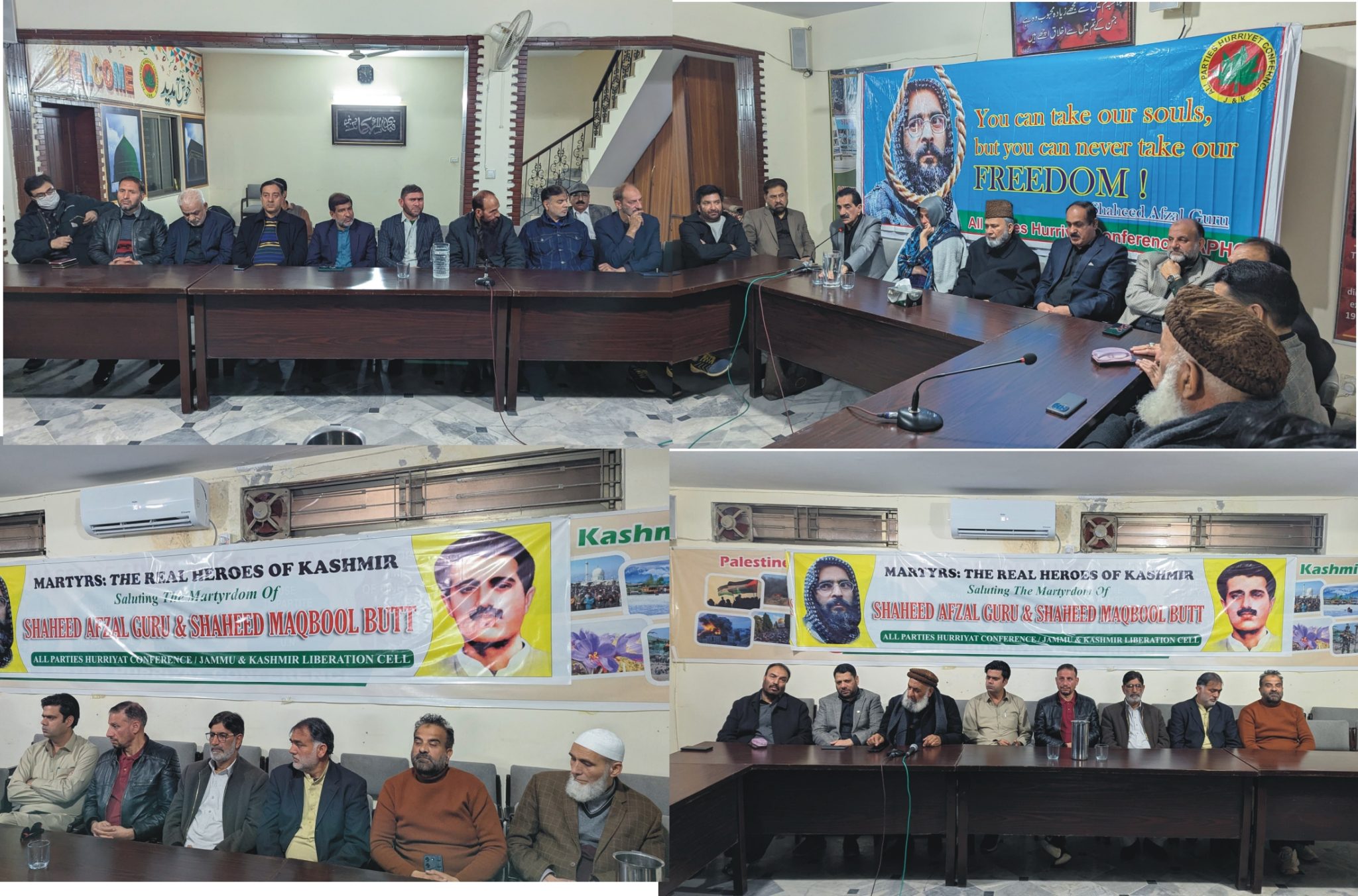 Hurriyat leaders pay tributes to Shaheed Maqbool Butt, Shaheed Afzal ...
